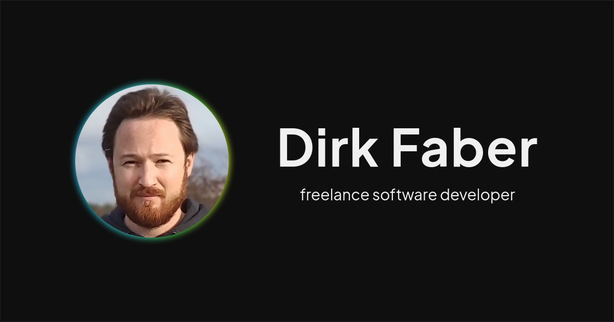 Dirk Faber - Freelance software developer